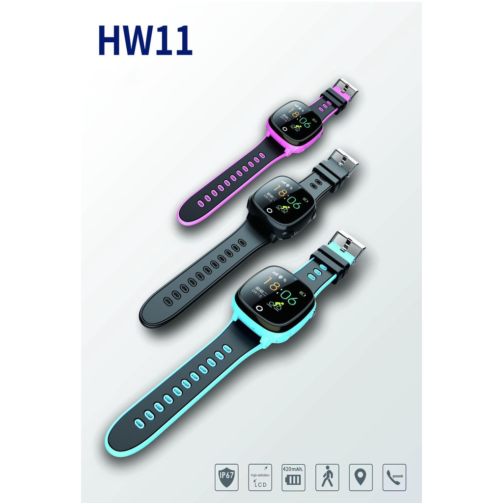 Mua Đồng hồ thông minh trẻ em HW11 định vị GPS, Chống Nước IP67, Màn Hình Cảm Ứng | Chính Hãng ...