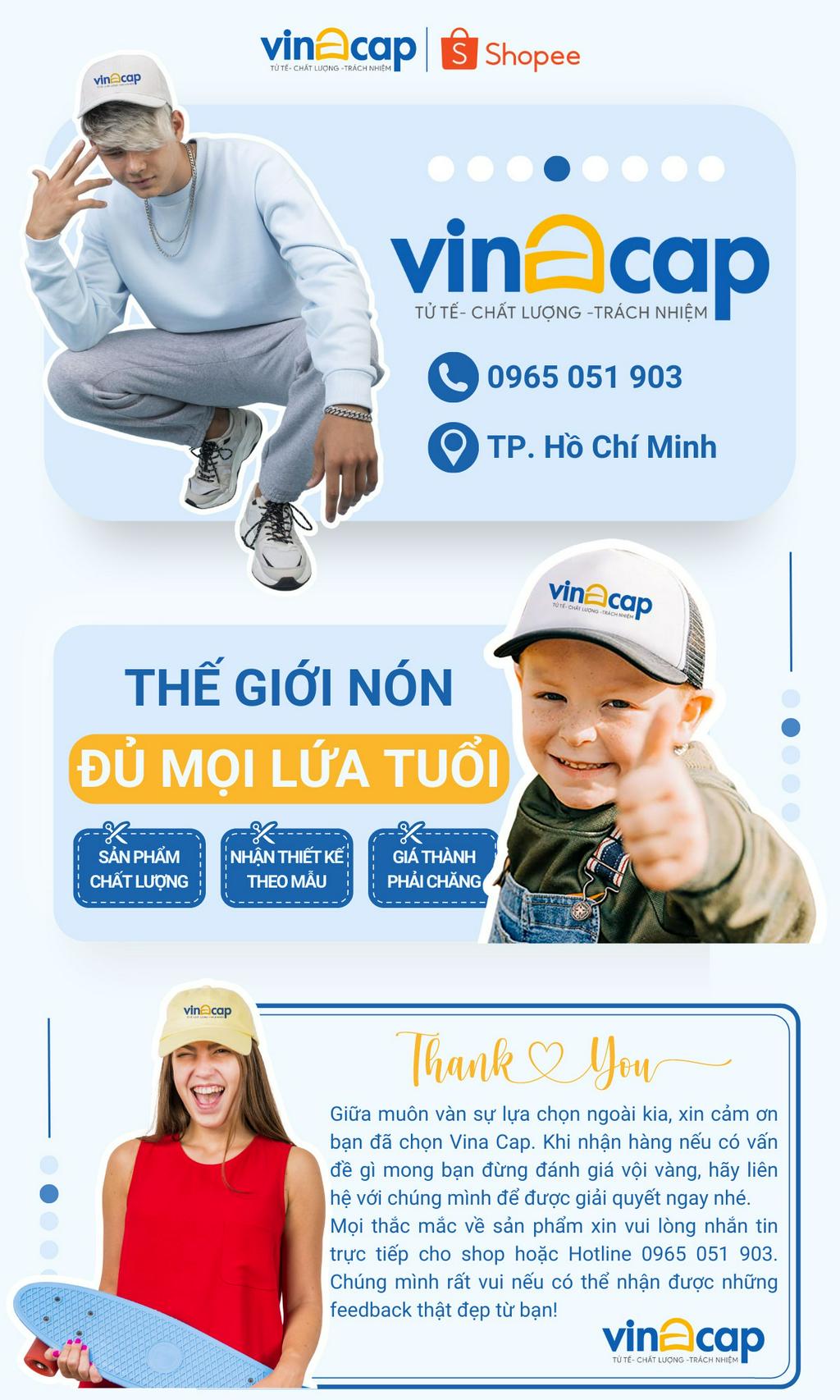 Vina Caps, Cửa hàng trực tuyến | Shopee Việt Nam