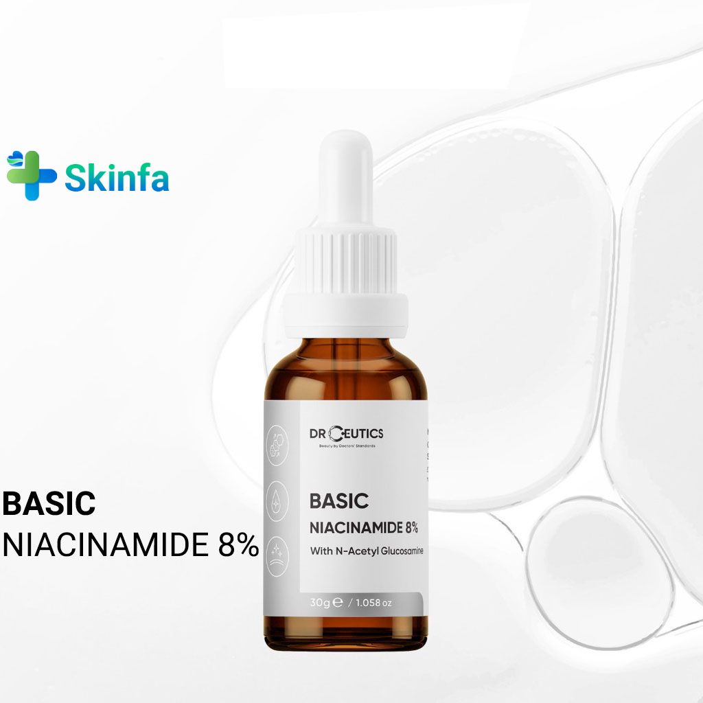 Tinh Chất Niacinamide Basic 8 DrCeutics Cho Da Dầu Mụn - MixASale