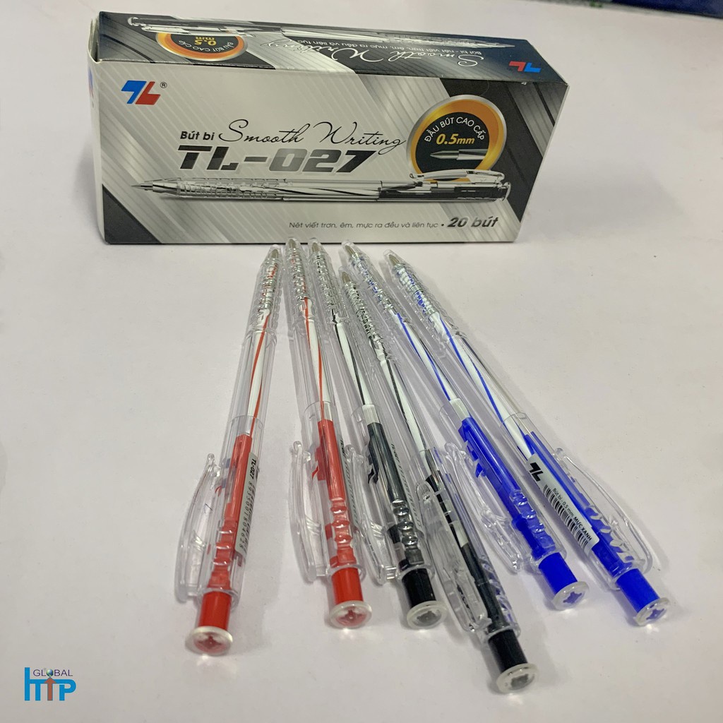 Mua Combo 3 Bút bi Thiên Long 027/bút TL-027 ngòi 0,5mm mực xanh, đen ...