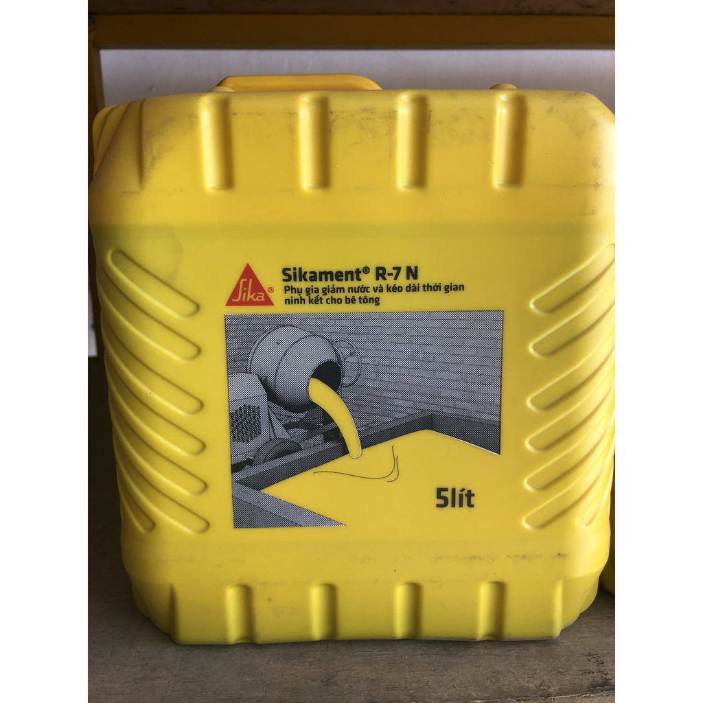 Mua Sikament R7N 5 lít - Phụ gia siêu dẻo Tăng cường độ và độ sụt cho bê tông - Phụ gia giảm ...