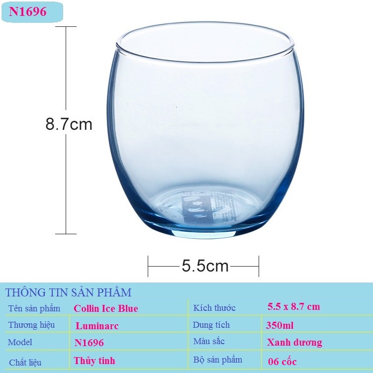 Mua Bộ Cốc Thủy Tinh Đẹp Chịu Nhiệt Cao Uống Nước Rượu Bia Luminarc ...