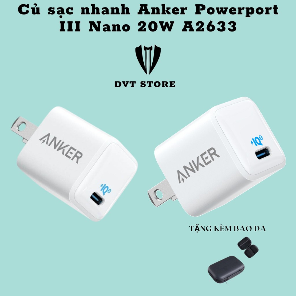 Củ sạc nhanh Anker Powerport III Nano 20W A2633 - Adapter Sạc - Củ Sạc ...