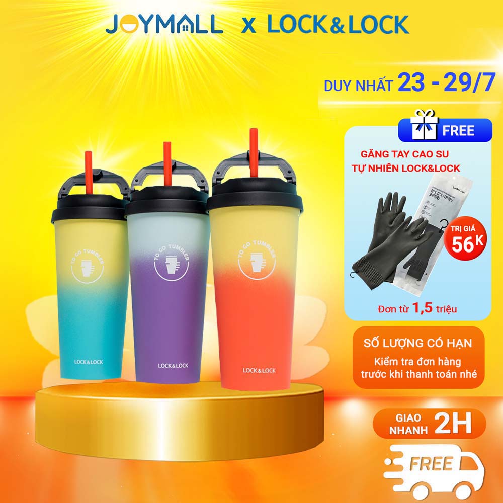 Bình Giữ Nhiệt Lock&Lock Two-Tone Clip Tumbler LHC4151 540ml
