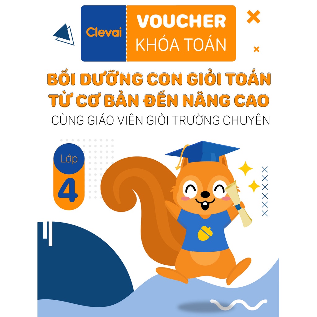 Mua - Clevai - Khóa Học Toán trực tuyến lớp 4 giá rẻ nhất | TecKi.Vn