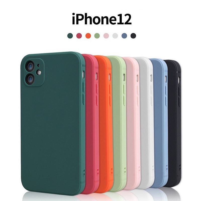 Ốp viên vuông cao su ip12/ ip12 pro/ ip12 pro max | Shopee Việt Nam