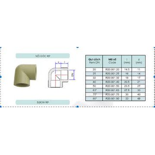 Cút nhiệt PPR Tiền phong D50 D63 D75 D90 | Shopee Việt Nam