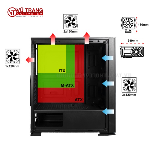Mua Vỏ case máy tính gaming VS01 kính cường lực giá rẻ giá rẻ nhất ...
