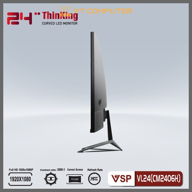 Mua Màn Hình Cong 24 inch / VSP / FHD / 75Hz / IP2408S / V2407S ...