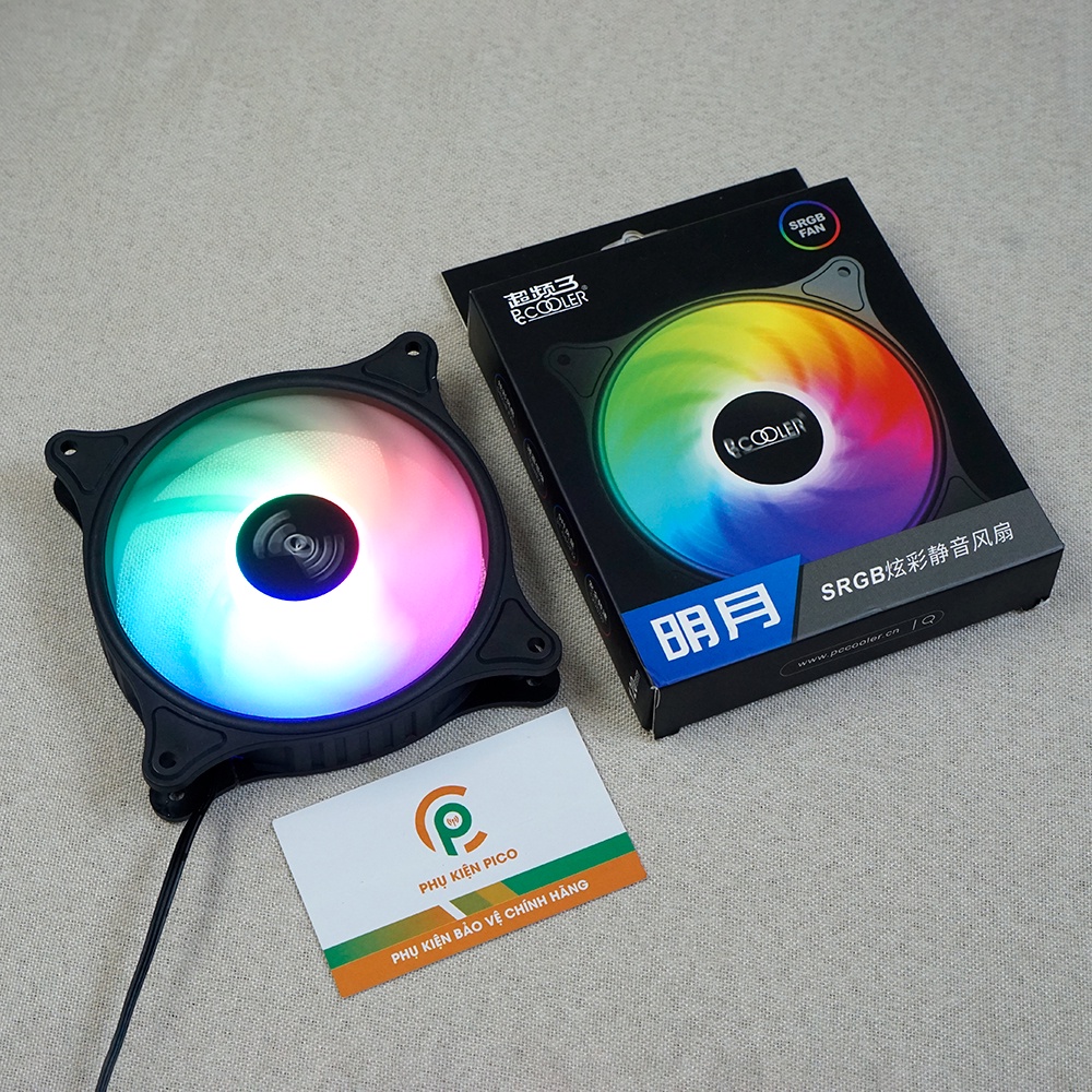 Mua Quạt tản nhiệt PC Cooler S RGB Fan case 12cm Fan Led máy tính 3 Pin ...