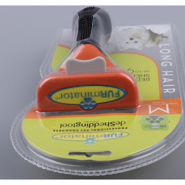 (Hoả Tốc) Lược Chải Lông Gỡ Rối Chuyên Dụng Cho Chó Mèo. Lược FUR-MINATOR Có Nút Bấm Tách Lông ...