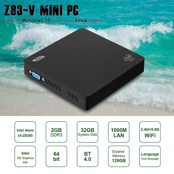 Mini PC Z83 v - Intel Z8350 Window 10 có vga | Shopee Việt Nam