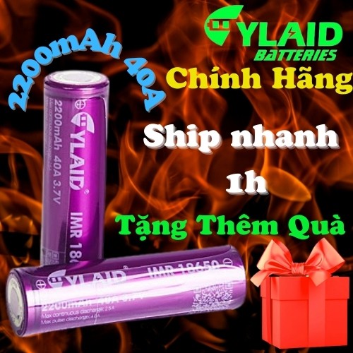 Mua Pin Cylaid Tím 18650, cell pin sạc 💖 FREESHIP 💖 CHÍNH HÃNG 2200 mAh ...