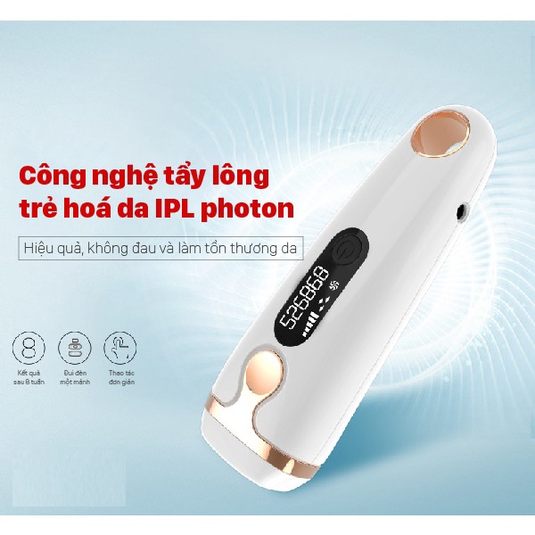 Máy Triệt Lông Freeship Dụng Cụ Tẩy Lông Mini Cá Nhân TPL-T25 - 2 Chế ...