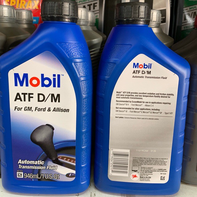 Dầu hộp số tự động MOBIL ATF/DM 946ml CHÍNH HÃNG USA | Shopee Việt Nam
