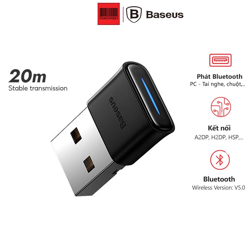 Mua USB Phát Bluetooth 5.0 Cho PC BASEUS Wireless Adapter Phạm Vi ...