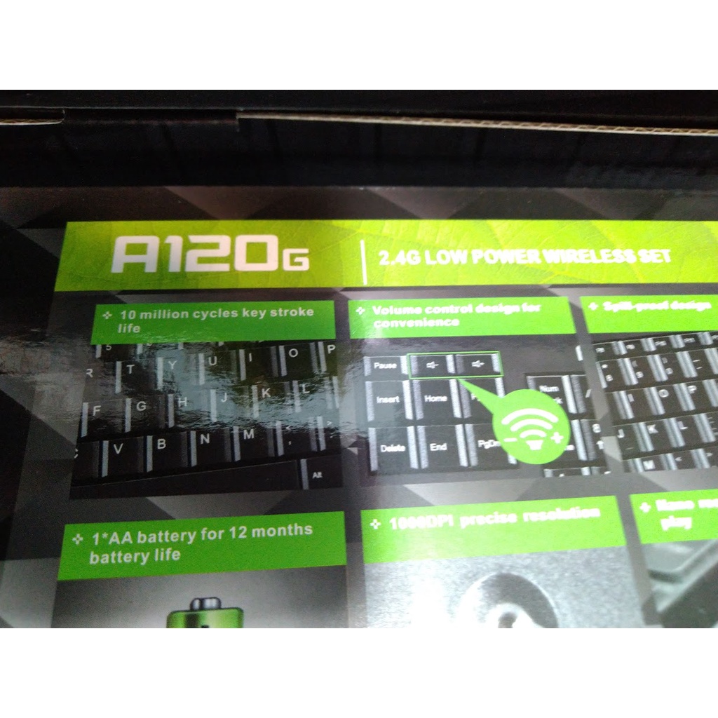 Mua Bộ bàn phím chuột không dây Fuhlen A120G USB-Wireless chính hãng ...