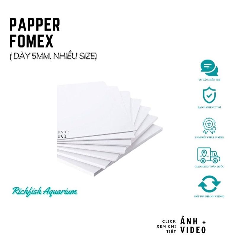 Tấm fomex dày 8mm dùng setup layout bể thuỷ sinh nhiều kích thước ...