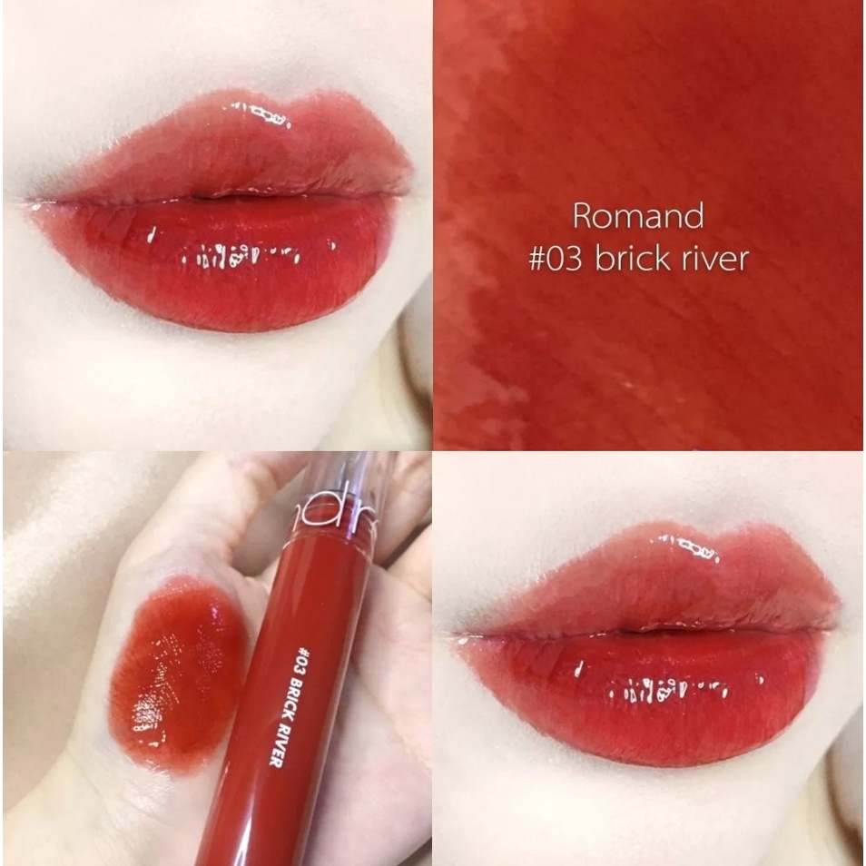 Son Tint Romand Glasting Water Tint 04 Vintage Ocean Màu đỏ Nâu Son