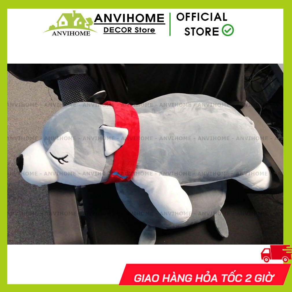 Mua Bộ chăn gối hình con Chó Lạp Xưởng, hình chó phốc Boston Terrier ...