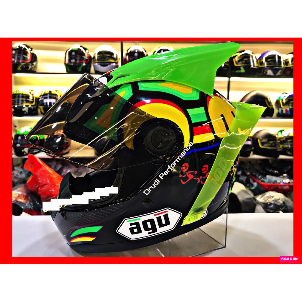 Chuyên phân phối Nón FULL FACE AGU tem RÙA TẶNG balo dây rút đựng mũ ...