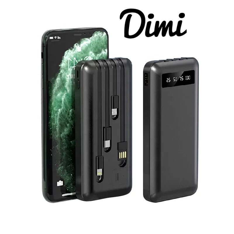 Sạc dự phòng DIMI dung lượng 10000mah sạc nhanh 10w trang bị 4 sợi dây ...