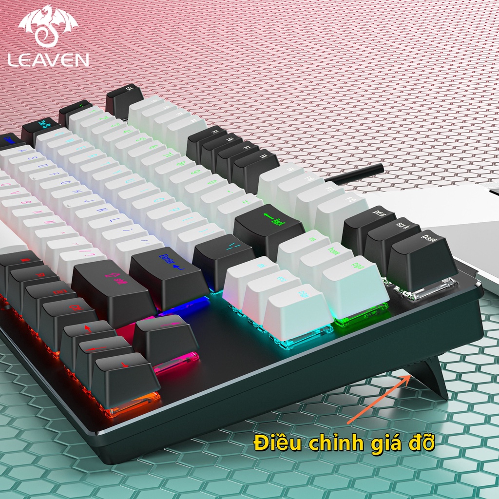 Mua K550 Wired Blue Switch 87 Phím Chơi game dễ thương Máy tính văn ...