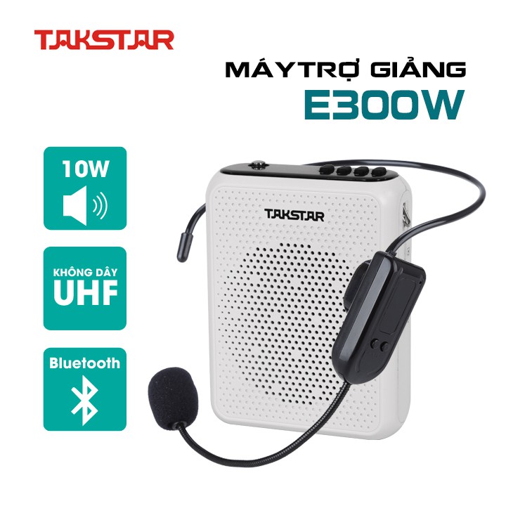 Giá 930,120đ [CHINH HÃNG] Máy trợ giảng không dây TAKSTAR E300W, công nghệ UHF, kết nối ...