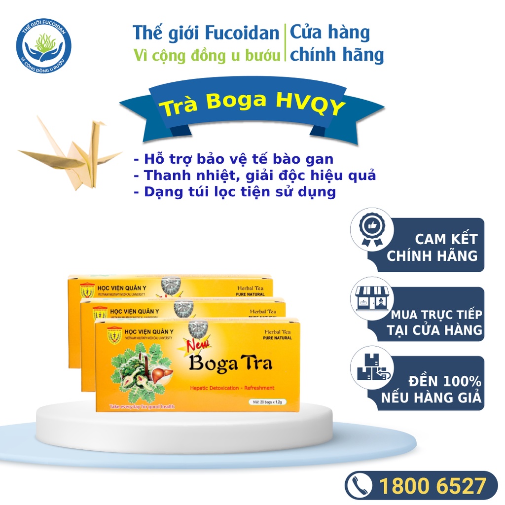 Mua Trà Bogatra Học viện Quân Y - Hộp 20 túi lọc - Tăng cường chức năng ...