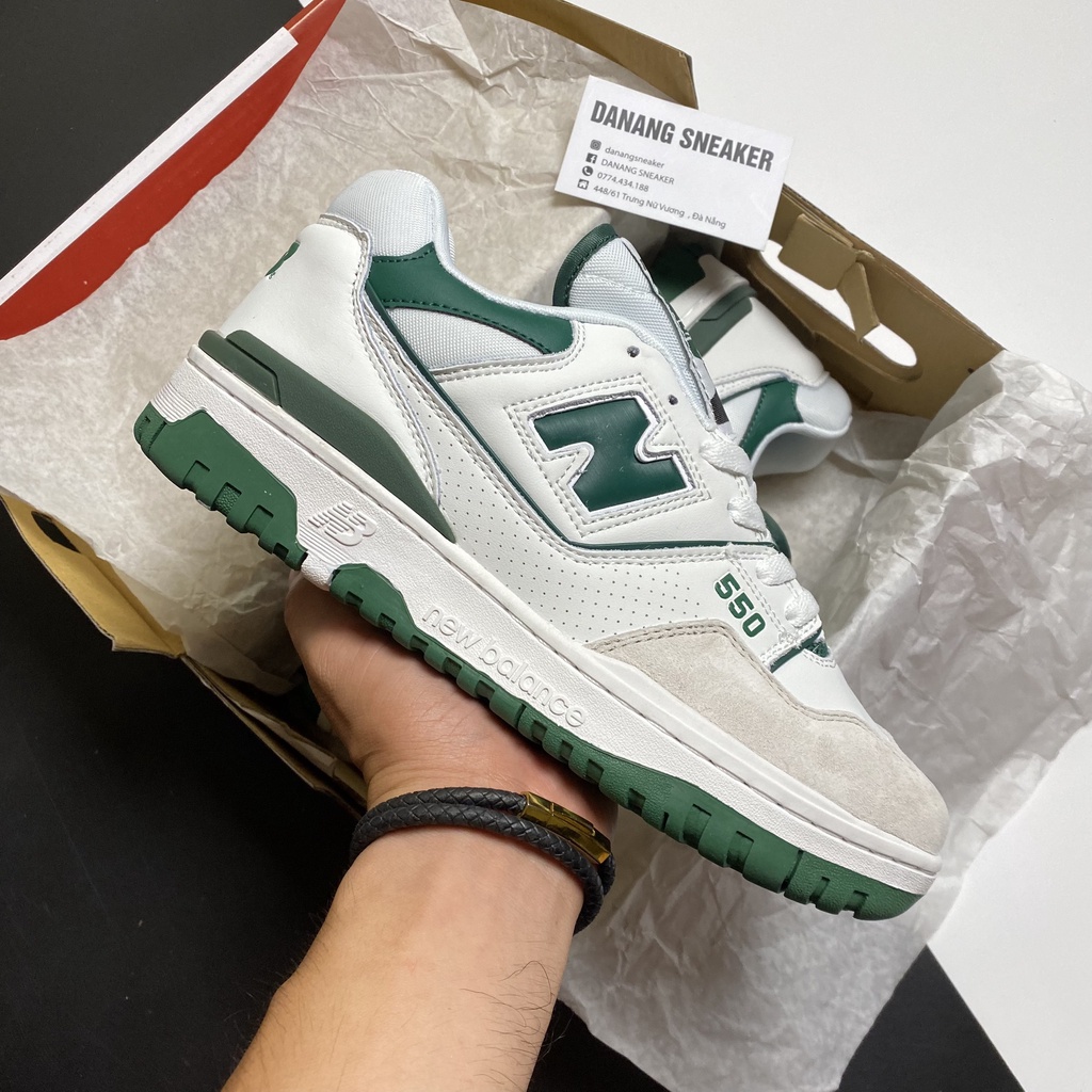 Mua Giày New Balance 550 Green (NB550 trắng xanh lá) - DANANG SNEAKER ...