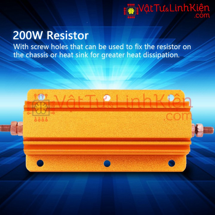 Rx24 200W 4R điện trở công suất cao Vỏ nhôm thiết bị điện tử công nghiệp | Shopee Việt Nam