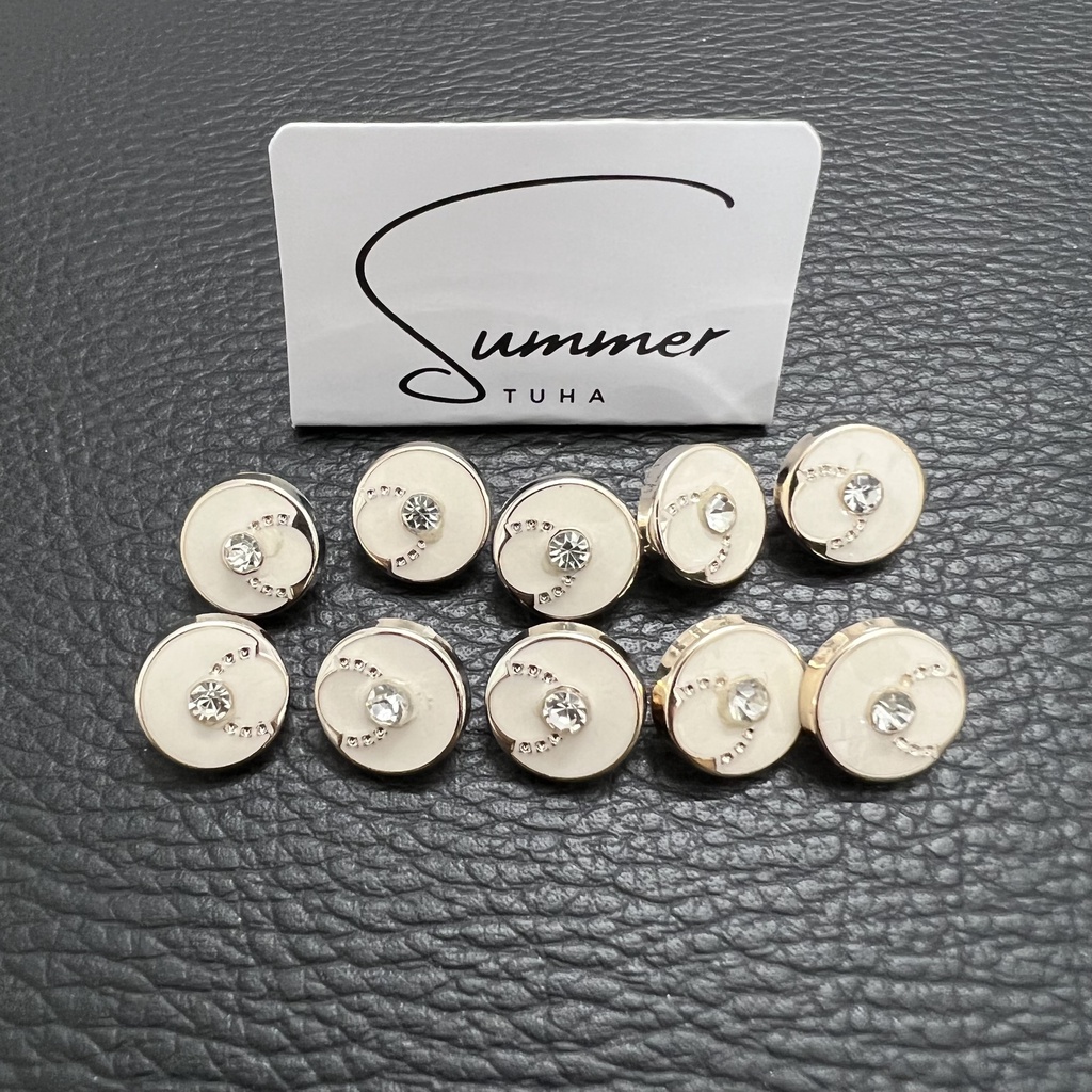 Mua Cúc nút khuy đính áo tròn đá ngọc trai nhân tạo cho sơ mi khoác dạ ...