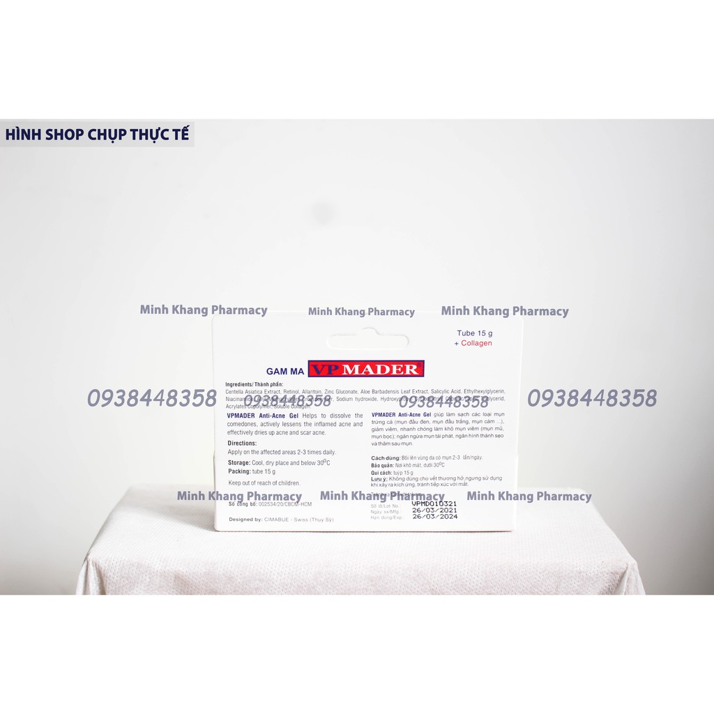 Kem bôi mụn Vp Mader Chính Hãng 15g - Thúc đẩy quá trình làm liền vết ...