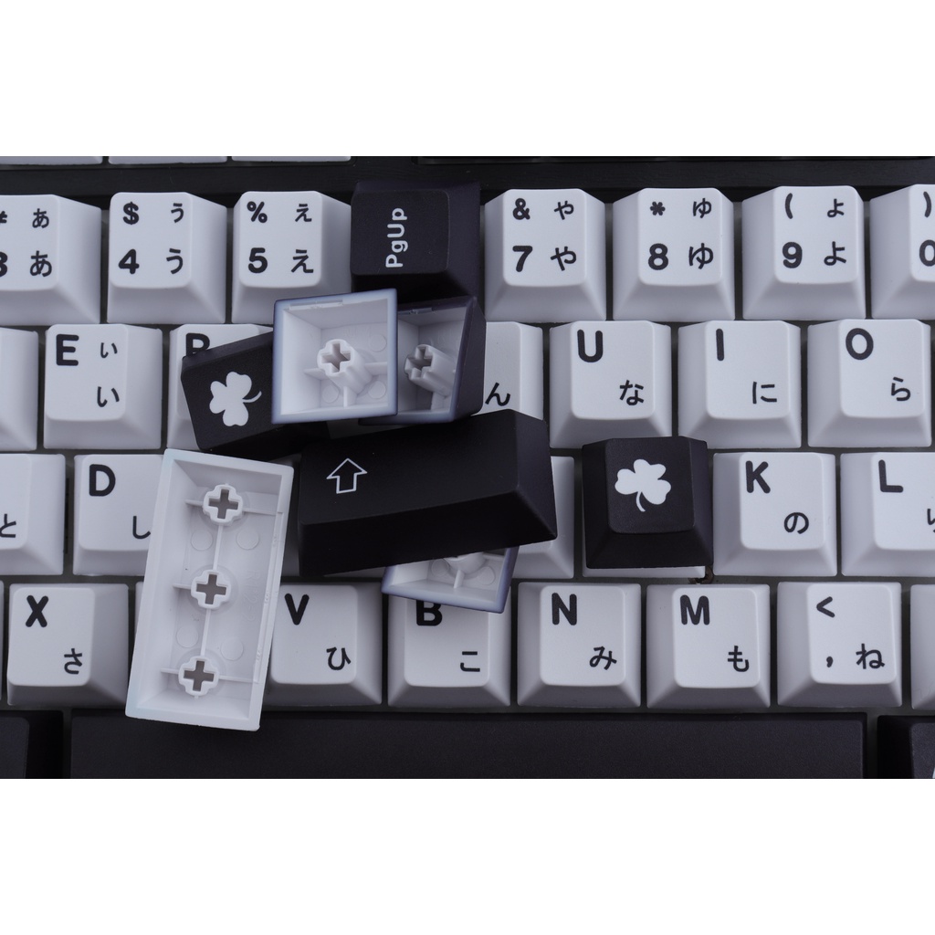 Mua 129 Key PBT GMK Màu đen và trắng Keycaps Cherry Profile DYE SUB ...