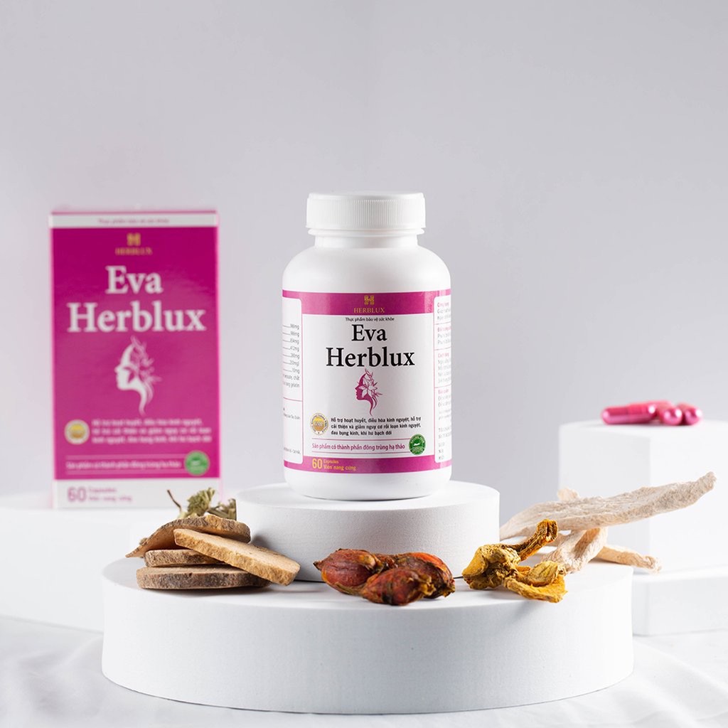 Eva Herblux - Thực Phẩm Giúp Hoạt Huyết, Điều Hòa Kinh Nguyệt (Hộp 60 ...