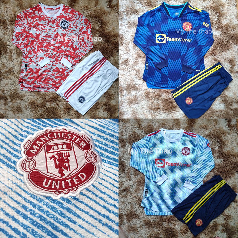 Mua Bộ quần áo đá banh mu 2022 manchester united manutd dài tay dài các ...