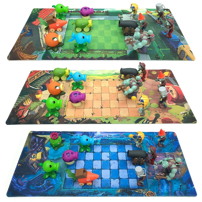 Genuine Plant vs Zombie toy 2 game mat battle map mouse pad scene map ...