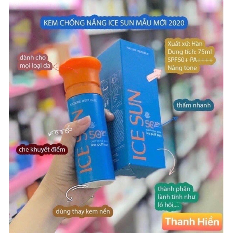 ( MẪU MỚI ) Kem Chống Nắng Ice Sun SPF 50+ PA++++ 100ml | HolCim - Kênh ...