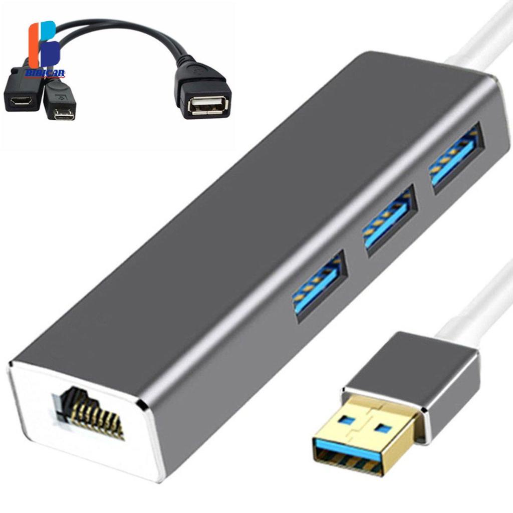 Bộ chuyển đổi OTG 3 cổng USB HUB LAN Fast 3 cổng USB LAN Ethernet Kết ...
