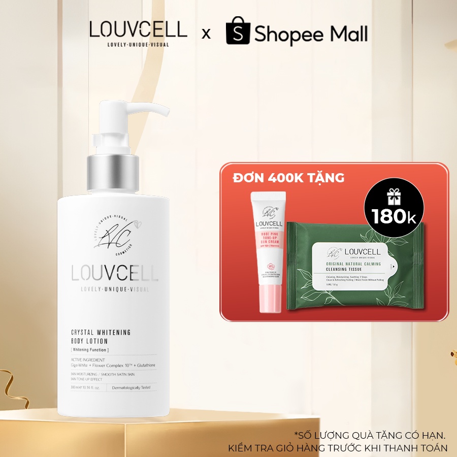 Mua Kem dưỡng trắng body cấp ẩm Louv Cell Crystal Whitening Body Lotion ...