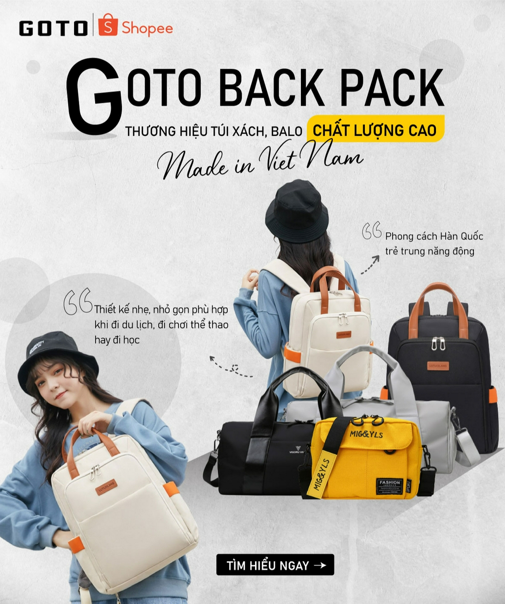GOTO Backpack - Shopee Mall Online | Shopee Việt Nam