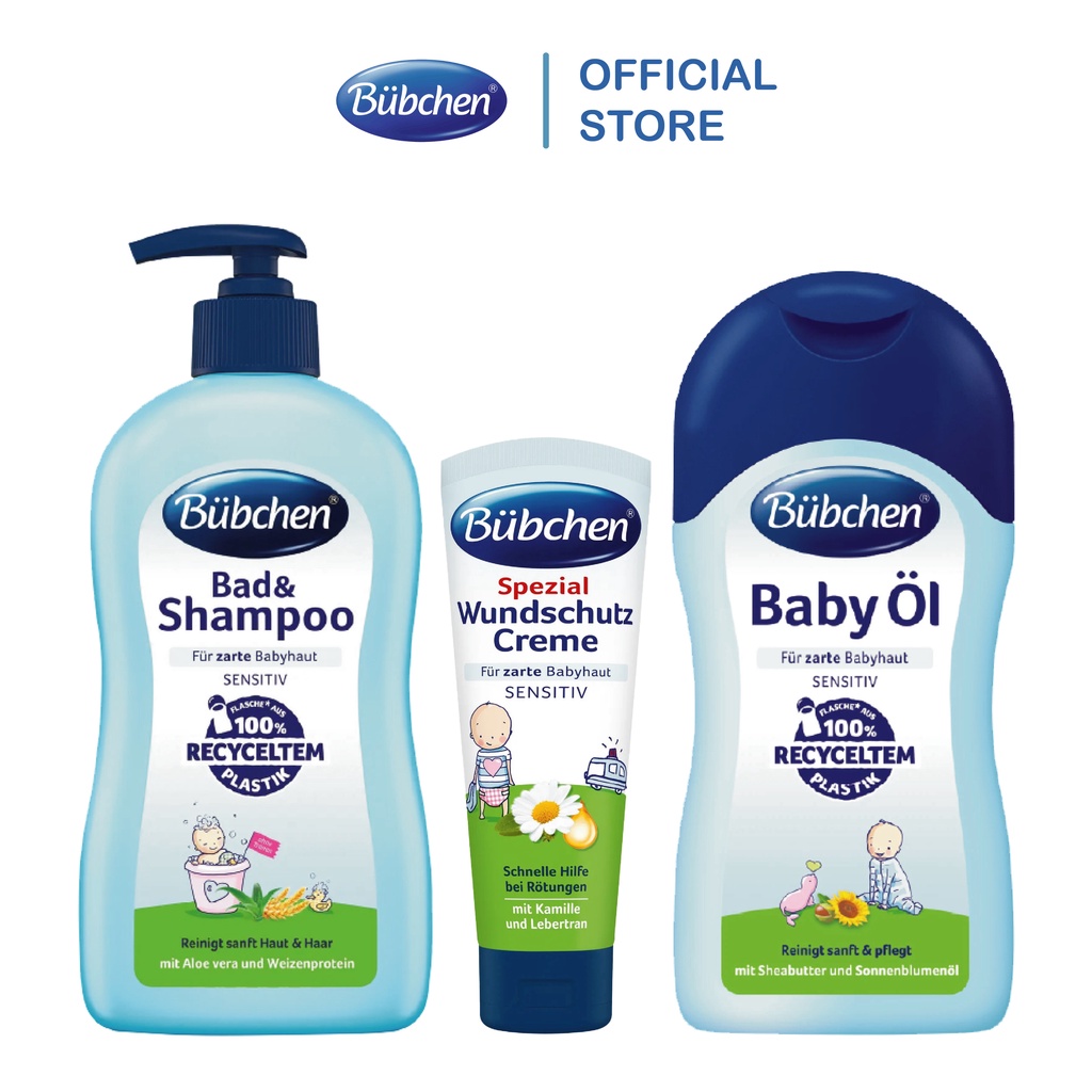 Combo Bubchen Baby Skin Care 3 sản phẩm cho trẻ sơ sinh - MixASale