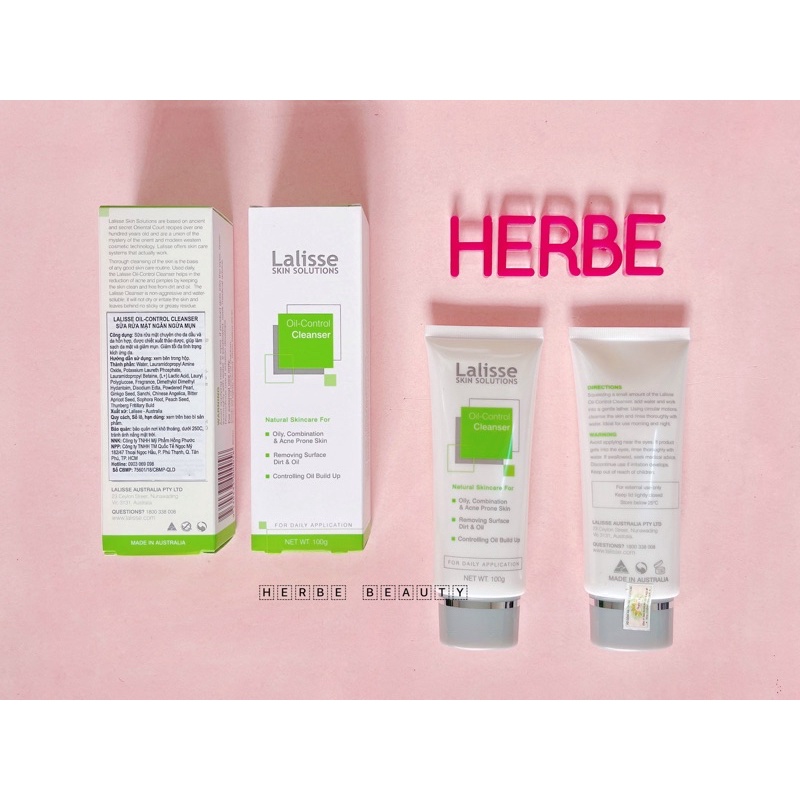 Mua Sữa rửa mặt kiểm soát dầu, giảm mụn LALISSE OIL CONTROL CLEANSER ...