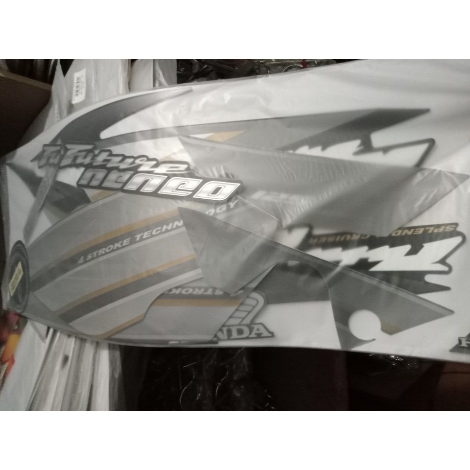 Mua ( Tem zin đời FU) Trọn bộ tem xe Future Neo GT màu xám logo chữ xi ...