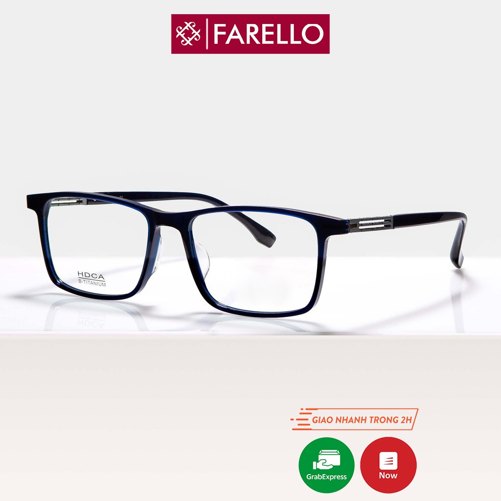 Gọng kính mắt vuông nhựa acetate thời trang nam nữ Dominic thiết kế ...