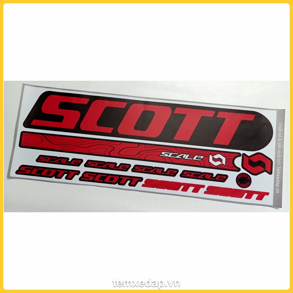 Mua Tem decal dán đổi màu sườn xe đạp địa hình SCOTT SCALE 2021/2022 ...