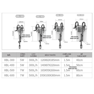 Lọc treo SUNSUN XBL | XBL 300 | XBL 400 | XBL 500 | XBL 600 - máy lọc ...