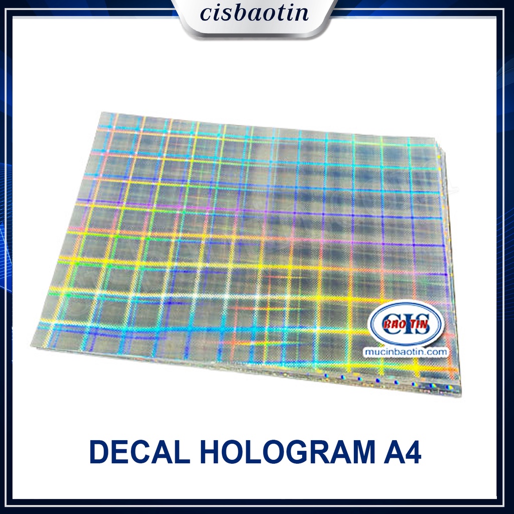 DECAL METALIZE, DECAL NHỦ HOLOGRAM A4 DÀNH CHO MÁY IN PHUN ( xấp 20 tờ ...