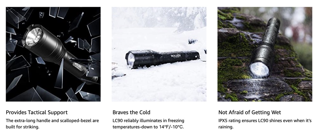 Đèn pin LED siêu sáng ANKER Bolder LC90 FlashLight T1420 900Lm - Hàng ...