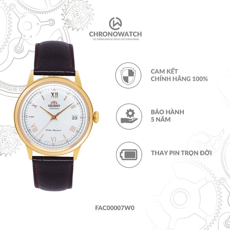 Đồng hồ nam ORIENT Gen 2 Bambino Automatic White Dial Men's Watch ...